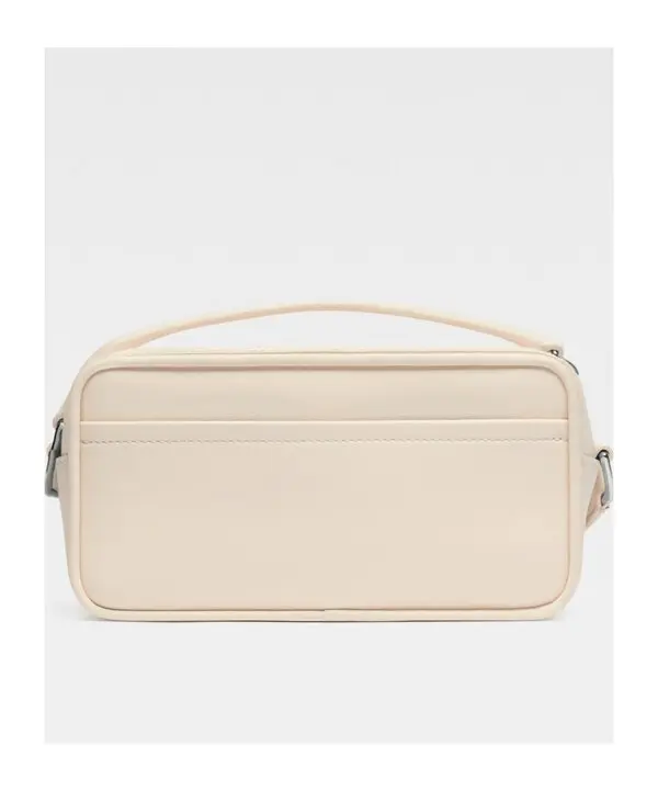 Jacquemus Le Baneto Crossbody Bag With Logo Plaque - Light Ivory