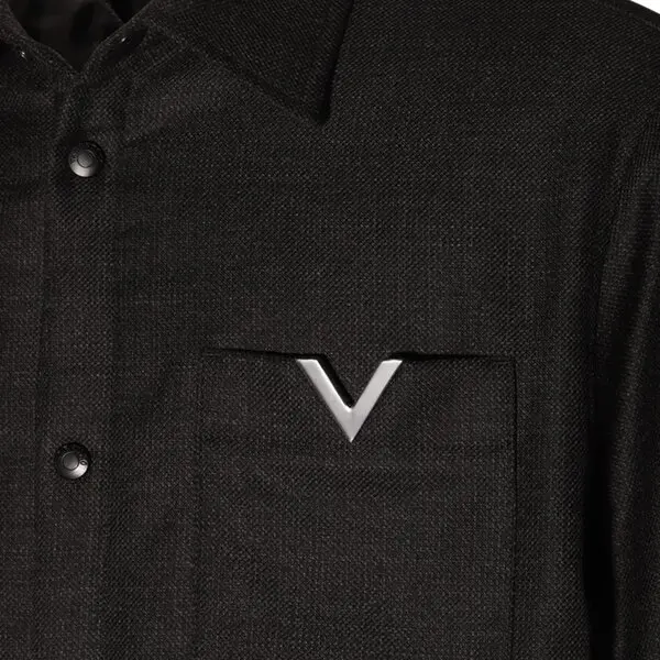 Valentino Garavani Logo Plaque Long-sleeved Jacket