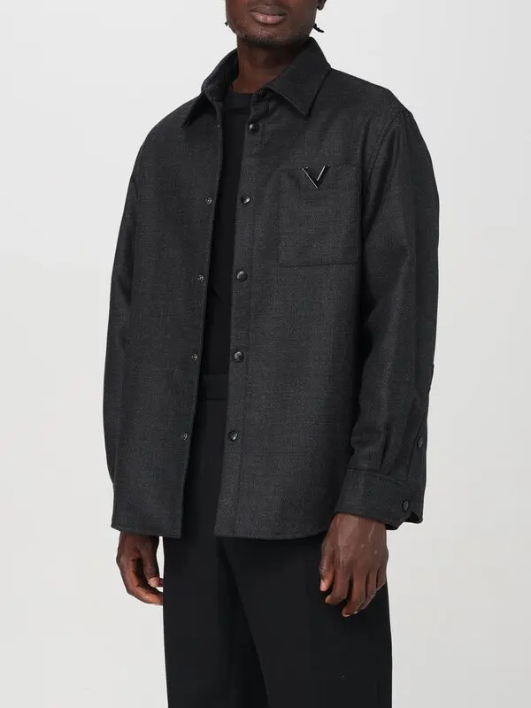 Valentino Garavani Logo Plaque Long-sleeved Jacket