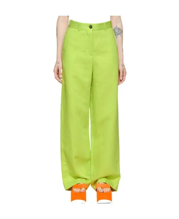 MSGM Logo Wide-leg Trousers