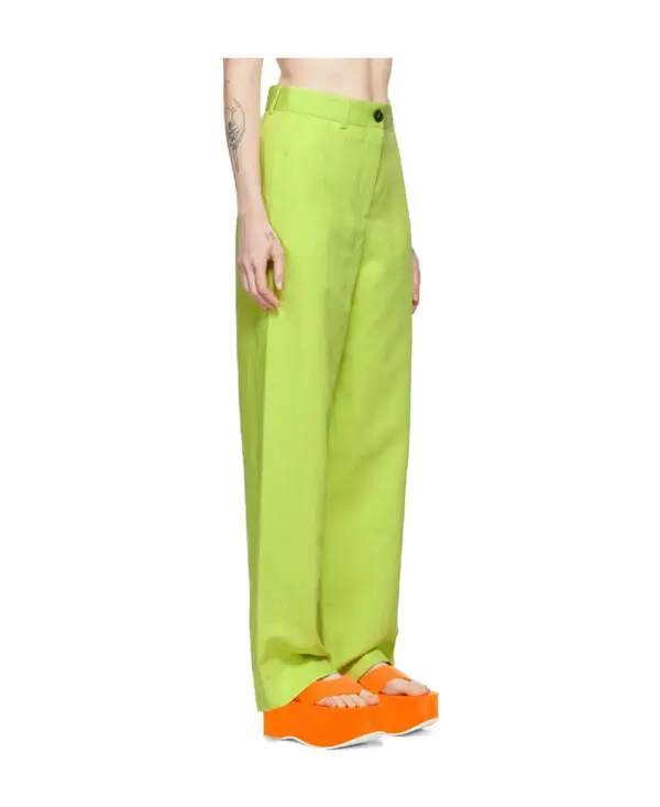 MSGM Logo Wide-leg Trousers