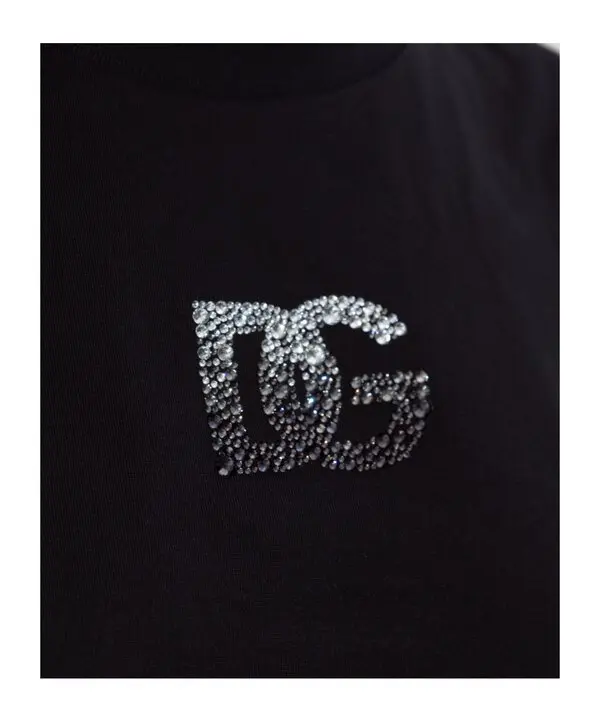 Dolce & Gabbana Dg Logo Embellished Crewneck T-shirt