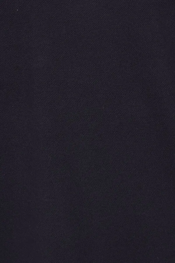 Stone Island Logo Patch Long-sleeved Polo Shirt - Blue