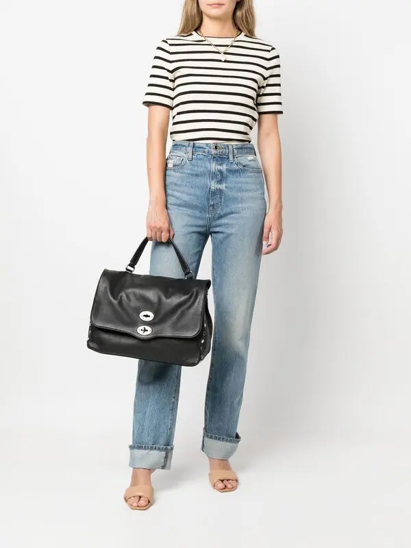 ZANELLATO Daily Pebbled Tote Bag - Black