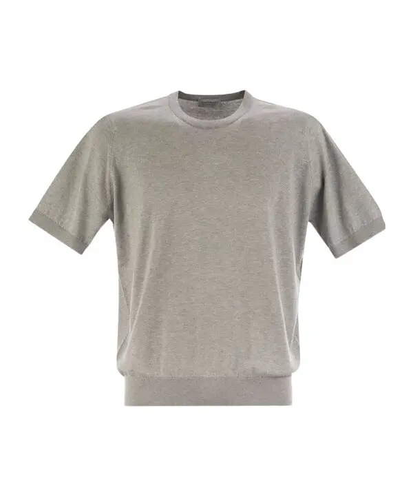 John Smedley Kempton Crew Neck Knitwear - Gray