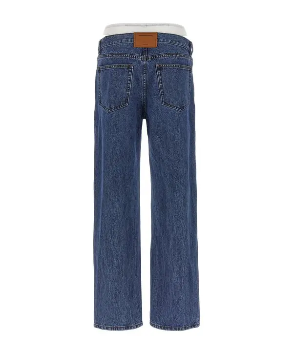 Alexander Wang Layered Low-waisted Jeans - Deep Blue
