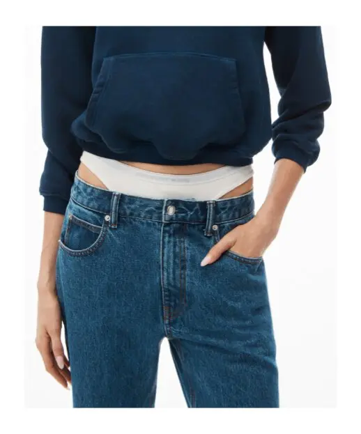 Alexander Wang Layered Low-waisted Jeans - Deep Blue