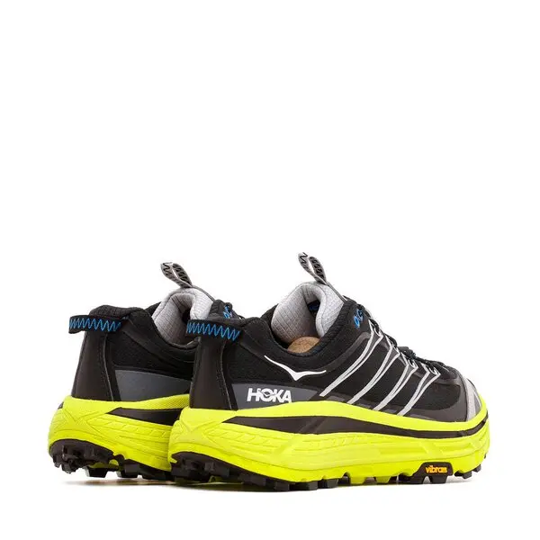 Hoka One One Mafate Three2 Chunky Lace-up Sneakers - Black/yellow