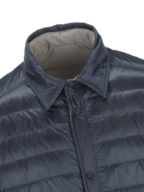 Herno Long-sleeved Reversible Padded Coat - Black