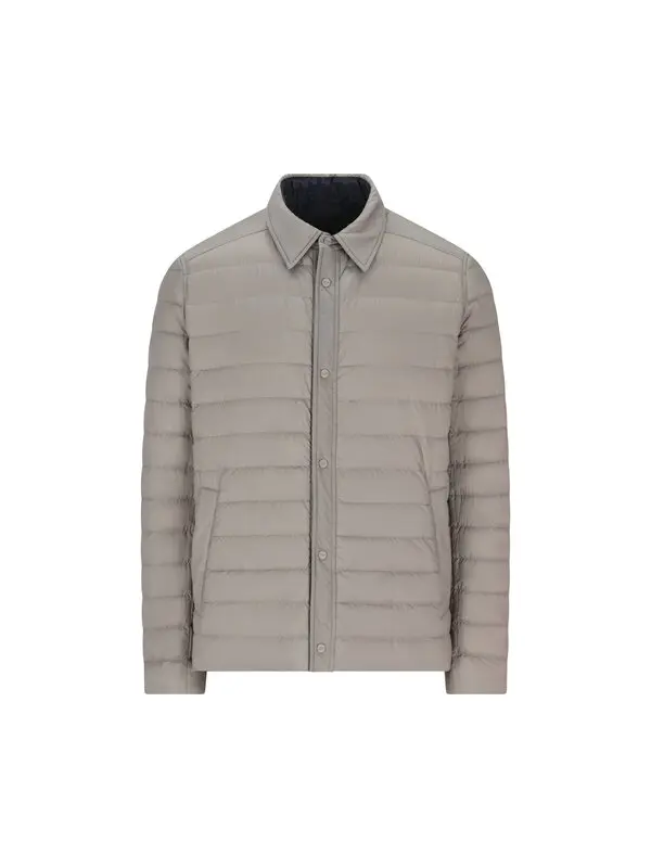 Herno Long-sleeved Reversible Padded Coat - Black