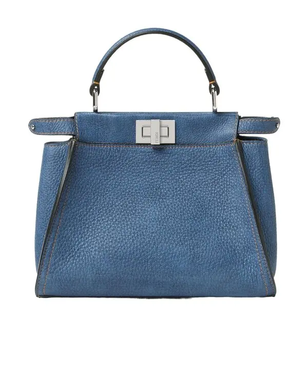 Fendi Peekaboo Mini Tote Bag - Blue