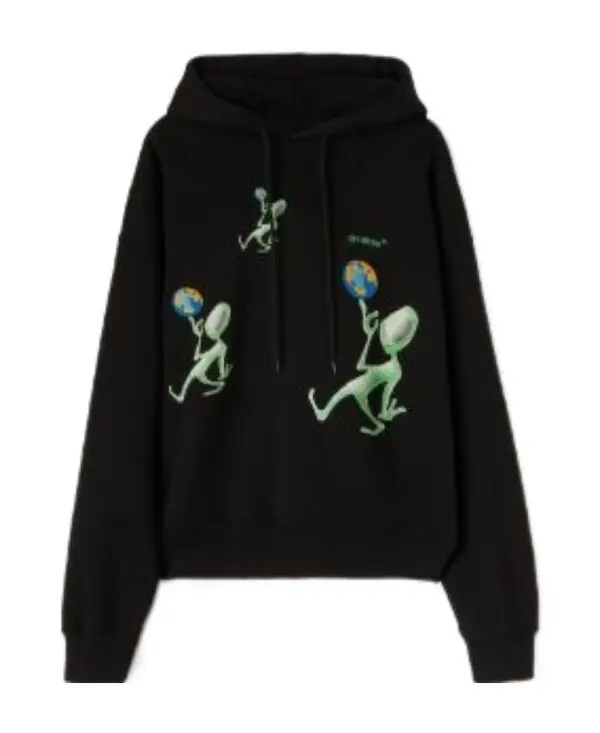 Off-White Alien Arrow Skate Hoodie - Black