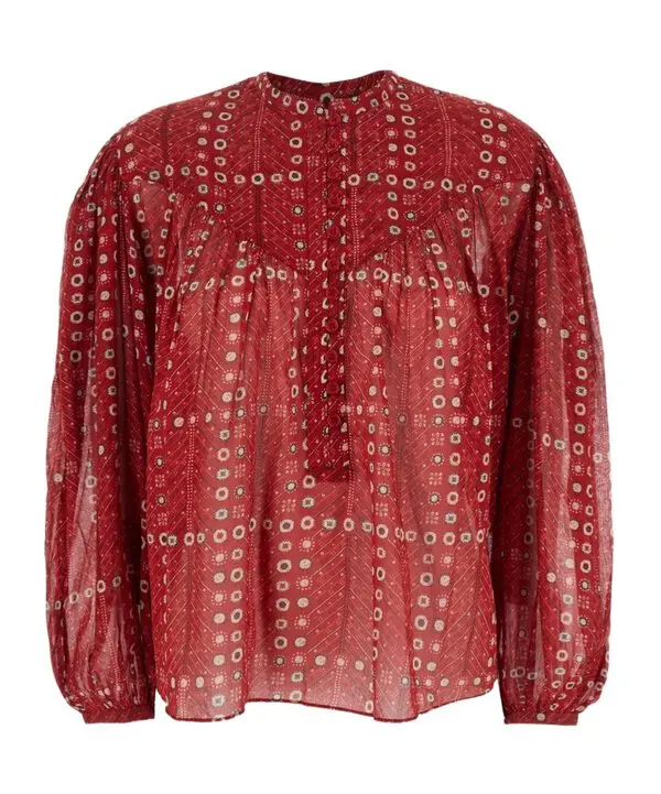 Isabel Marant Étoile Salika Printed Long Sleeve Top