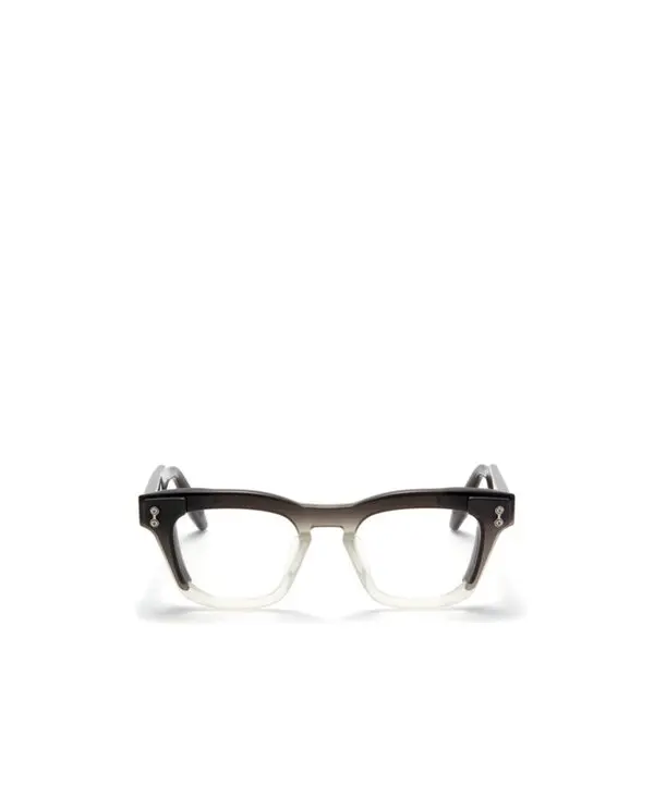 AKONI Geometric Flat Mirror Eyeglasses - Black