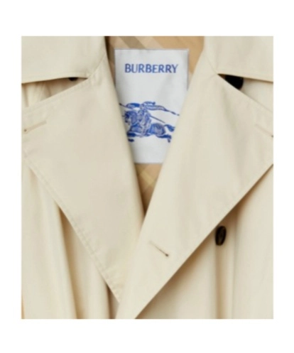 Burberry Double-breasted Belted Trench Coat - White