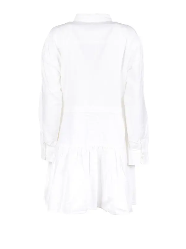 Ralph Lauren Buttoned Shirt Dress With Gathered Hem
