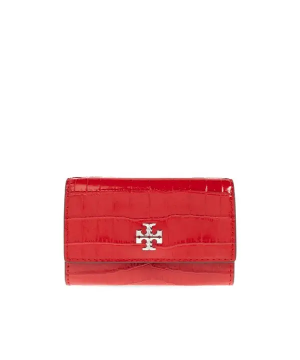 Tory Burch Kira Croc-embossed Flap Wallet