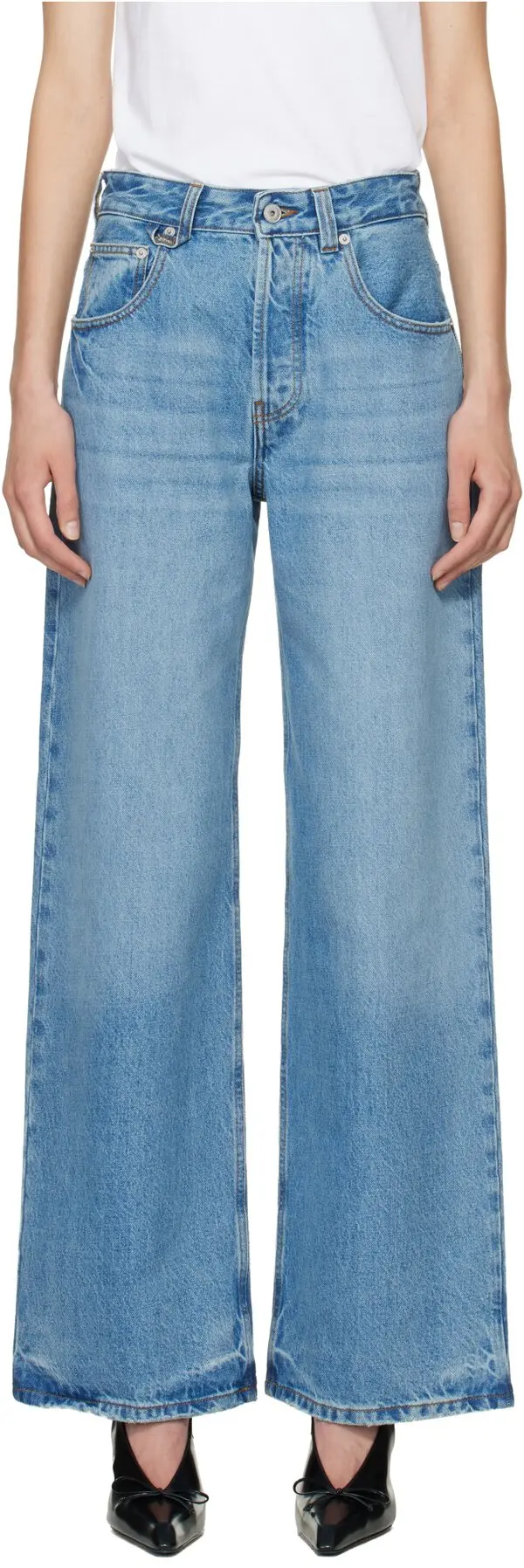 Jacquemus Le De Nîmes Wide-leg Jeans - Blue