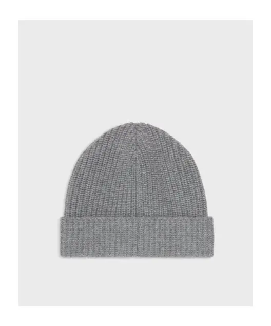 Celine Triomphe Beanie In Scottish Cashmere - Medium Gray