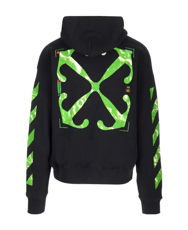Off-White Arrow-motif Cotton Hoodie