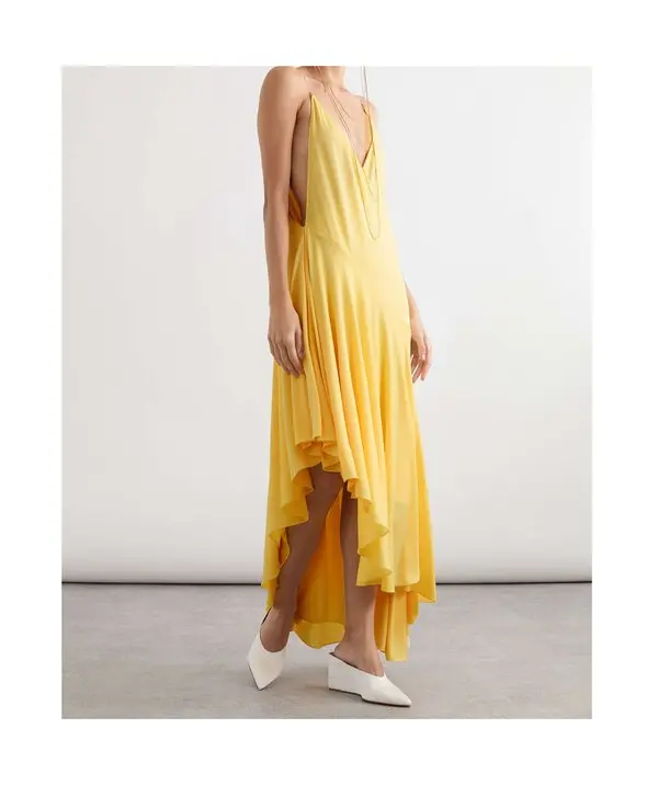 Alaïa Asymmetric Jersey Midi Dress