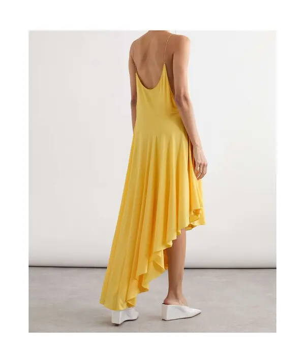 Alaïa Asymmetric Jersey Midi Dress