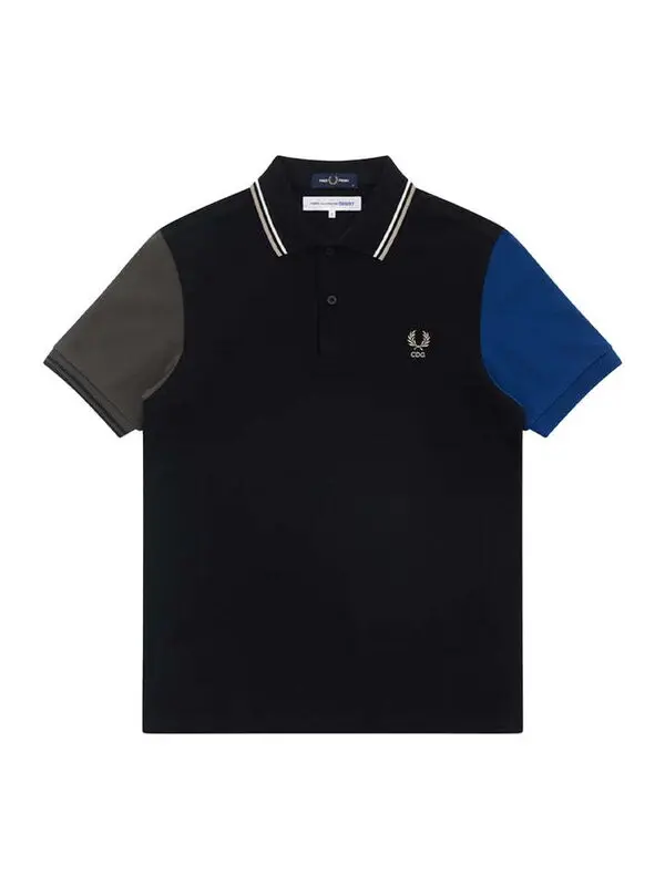 Comme Des Garçons Fred Perry Short Sleeve Polo Shirt - Black
