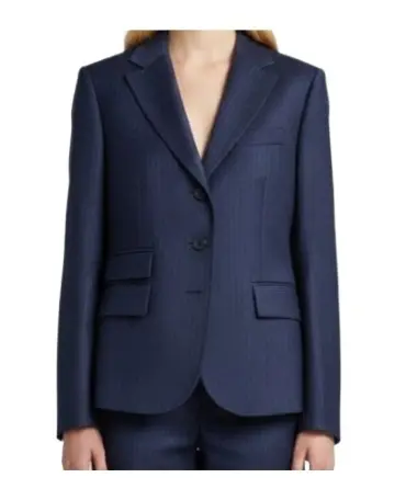 Max Mara Panino Single-breasted Blazer With Pin Stripes