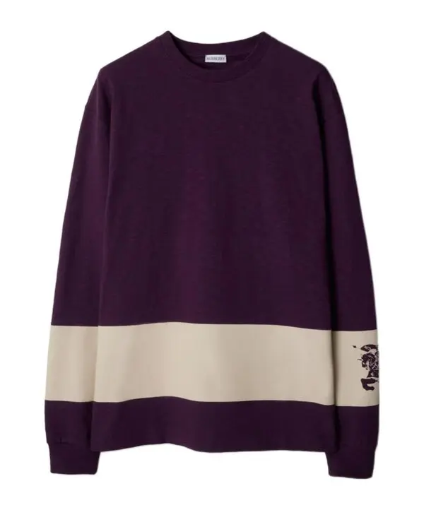 Burberry Ekd Stripe Cotton Jumper