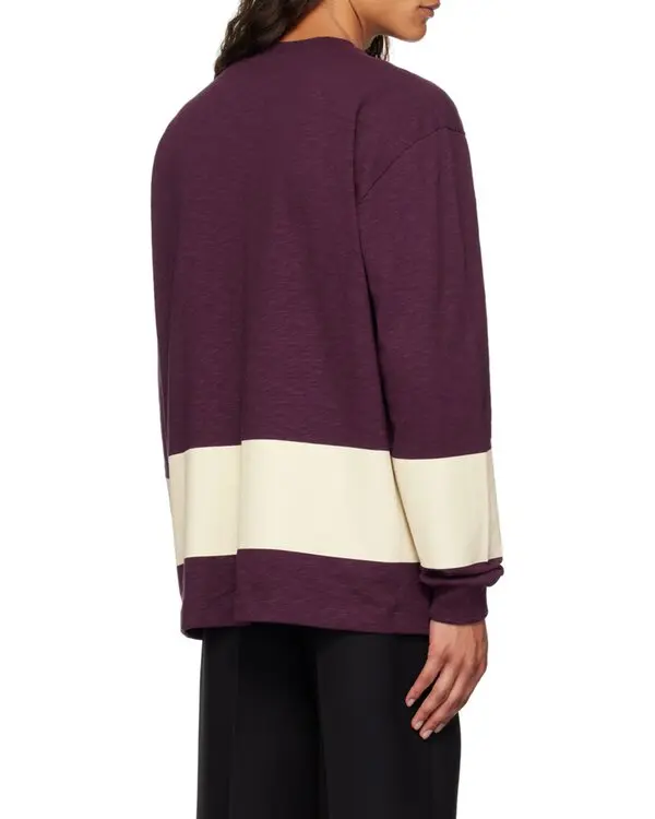 Burberry Ekd Stripe Cotton Jumper