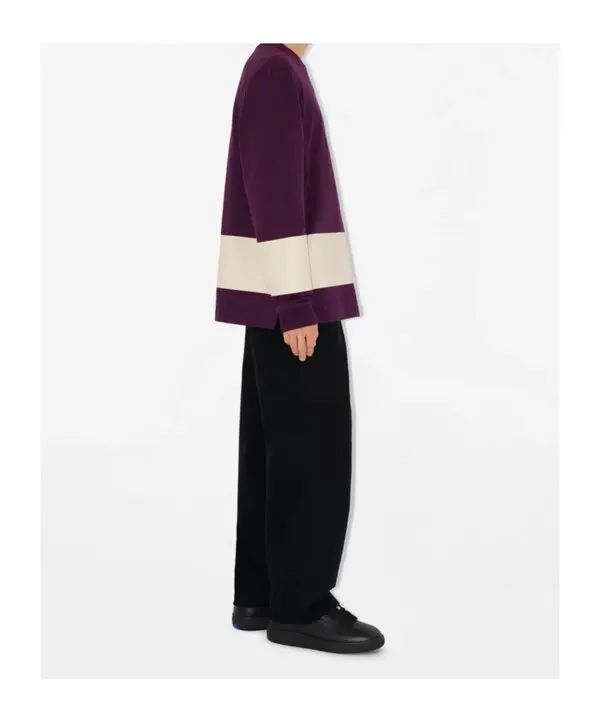 Burberry Ekd Stripe Cotton Jumper