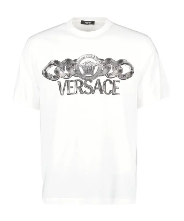 Versace Logo-printed Crewneck T-shirt