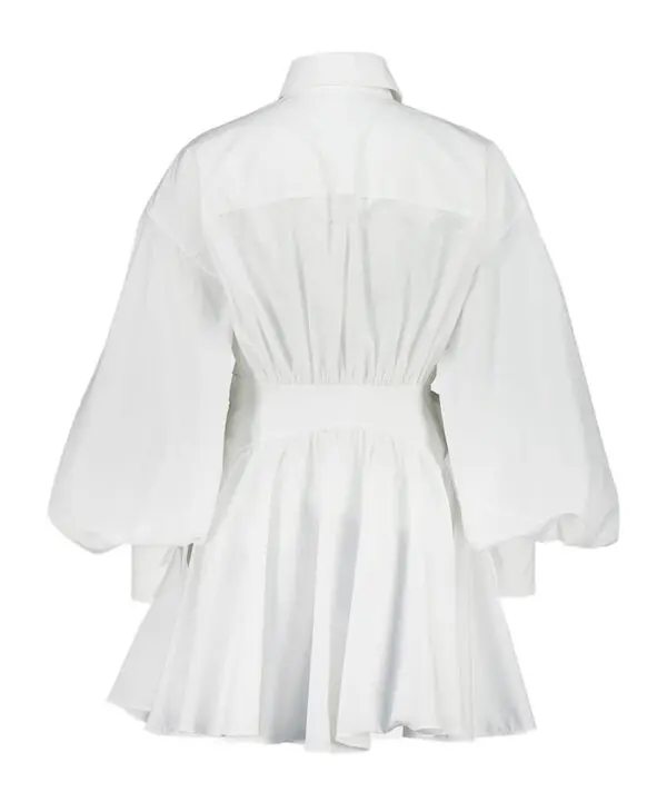 Zimmermann Tie-waist Button Mini Dress - Ivory