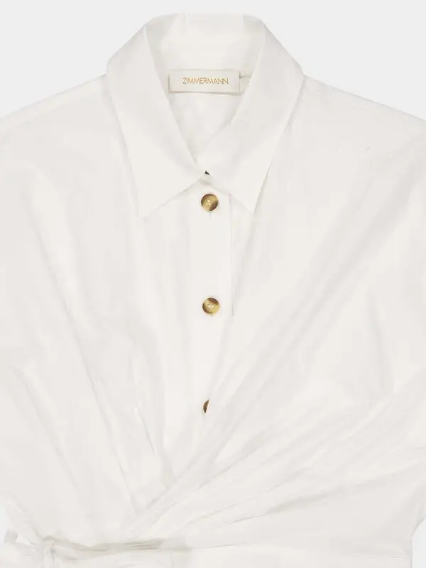 Zimmermann Tie-waist Button Mini Dress