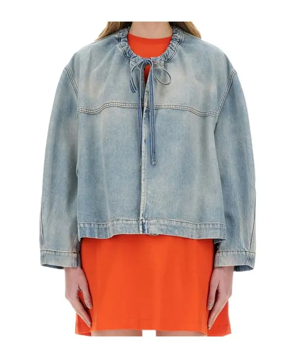 MSGM Drawstring Denim Jacket