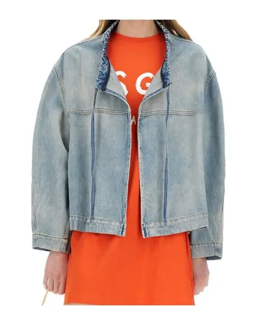 MSGM Drawstring Denim Jacket