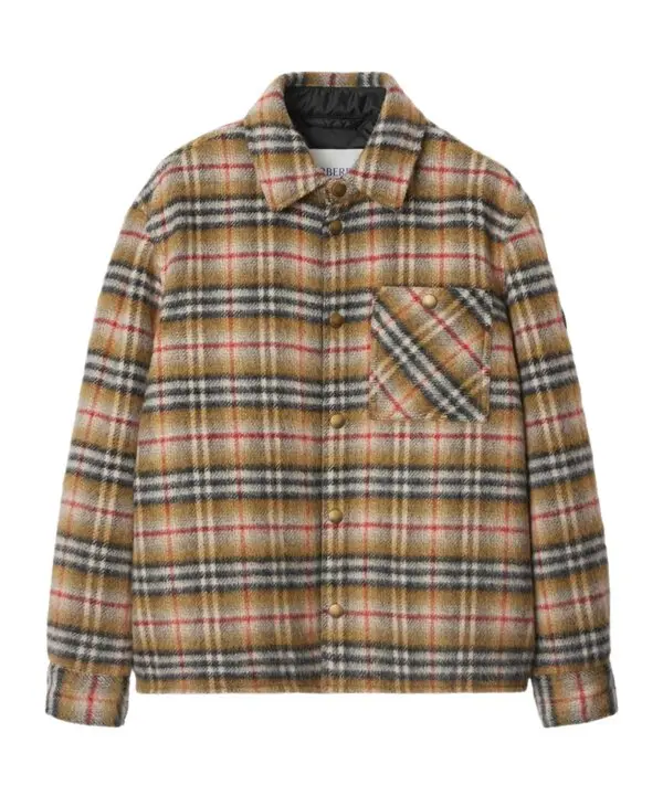 Burberry Long Sleeve Checked Shirt Jacket