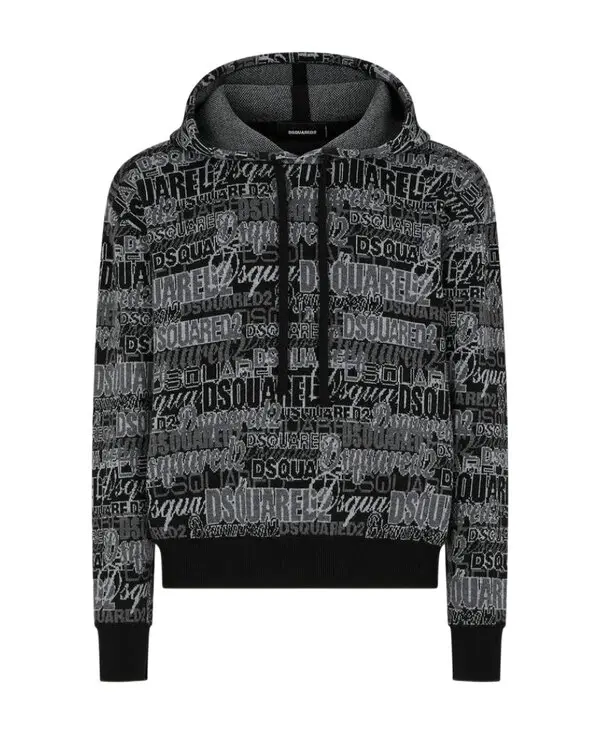 Dsquared2 Intarsia-knit Drawstring Hoodie