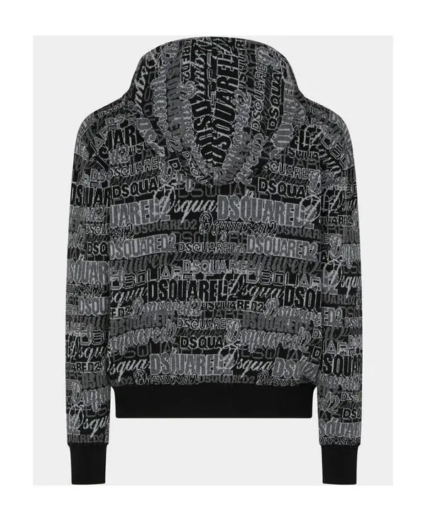 Dsquared2 Intarsia-knit Drawstring Hoodie