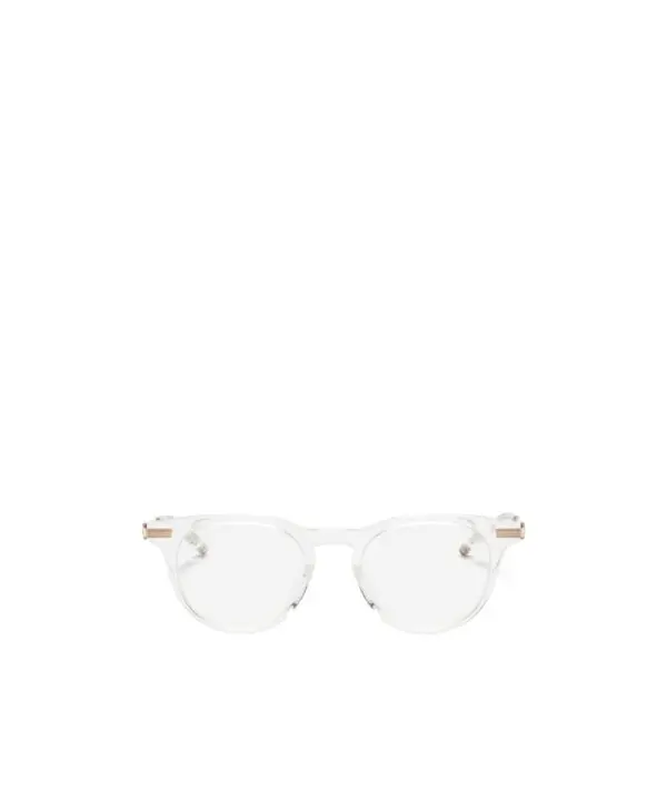 AKONI Geometric Plano Mirror Eyeglasses - Gold Clear