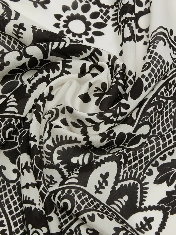 Max Mara Printed Square Shawl