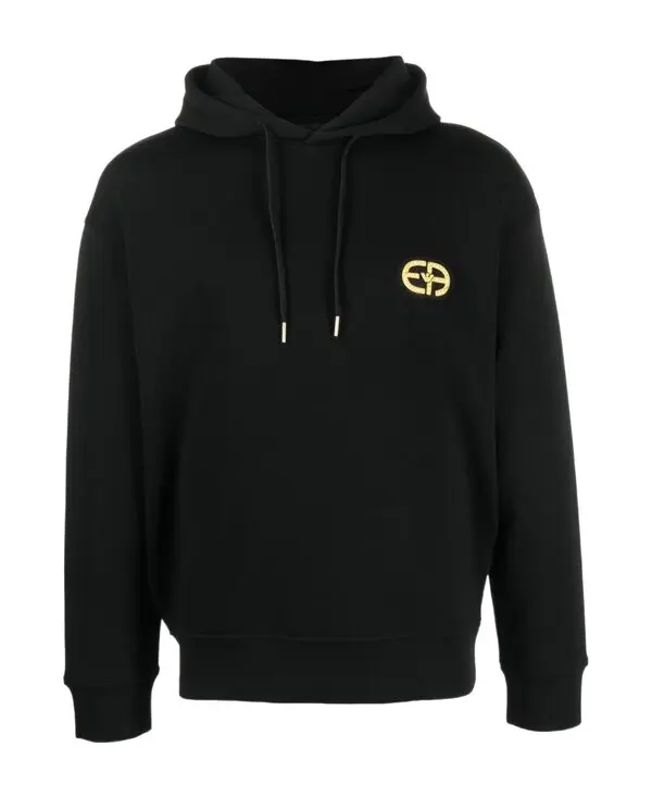 Emporio Armani Long Sleeve Hoodie - Black