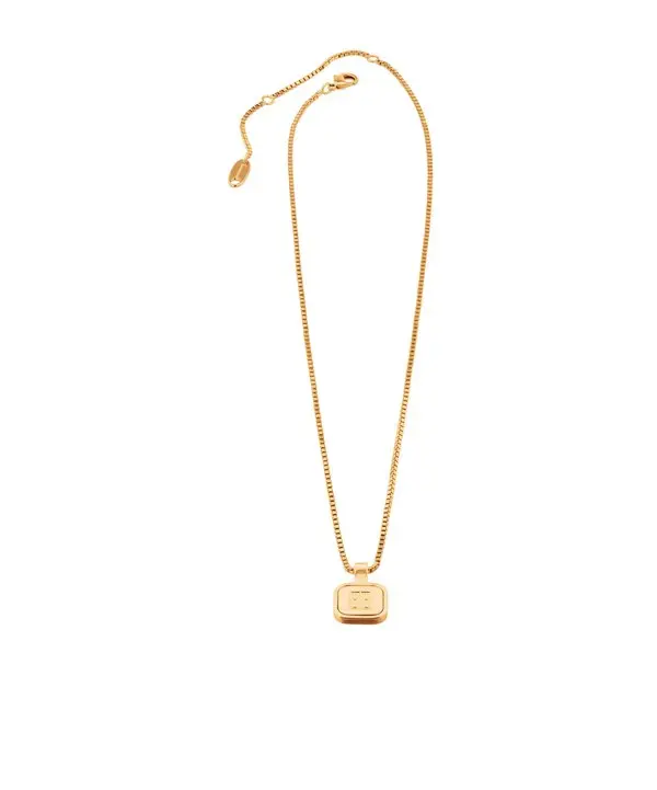 Balenciaga Nano Square Long Necklace - Yellow
