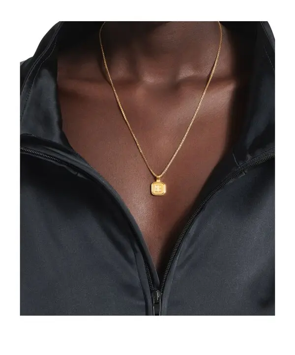 Balenciaga Nano Square Long Necklace - Yellow