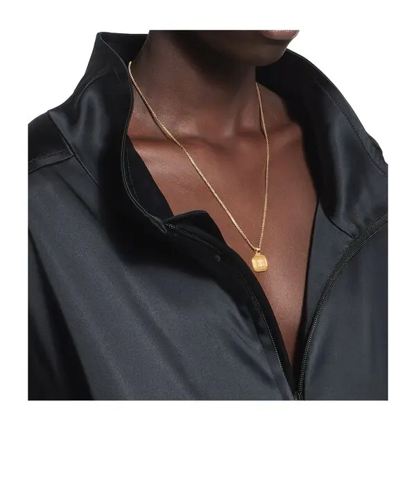 Balenciaga Nano Square Long Necklace - Yellow