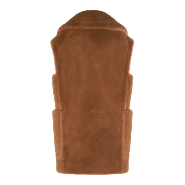 Max Mara Double-breasted Sleeveless Coat - Brown