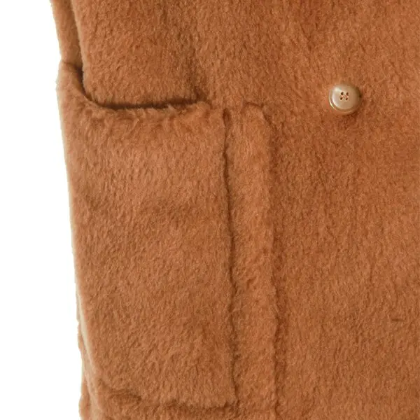 Max Mara Double-breasted Sleeveless Coat - Brown