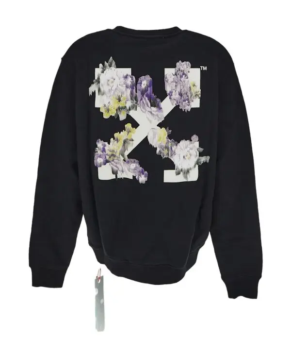 Off-White Floral Arrows Crewneck Sweatshirt - Black