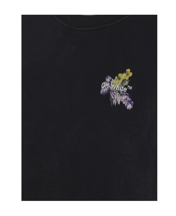 Off-White Floral Arrows Crewneck Sweatshirt - Black