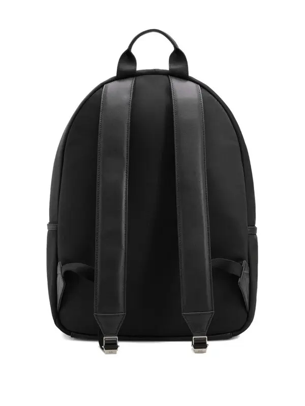 AMI Paris Logo-detail Zip Backpack - Black